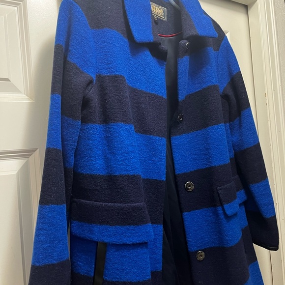 Pendleton | Jackets & Coats | Pendleton Royal Blue And Black Wool Coat ...